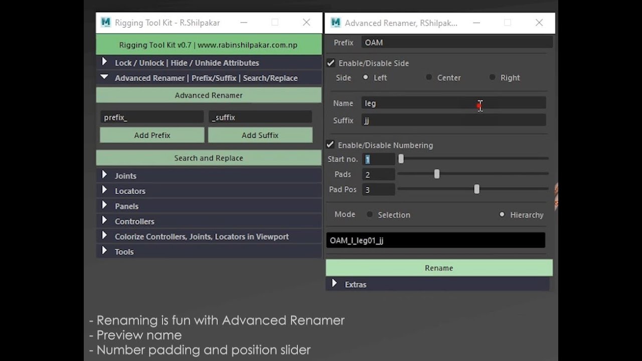 Maya Python Tool Development Reel