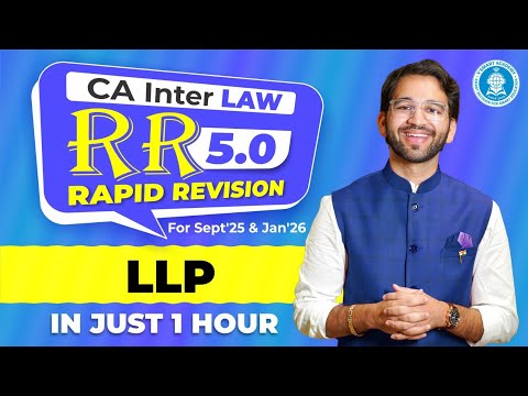 15 LLP in just 1 hour | Scribble Rapid Revision RR 5.0 Sept'25 & Jan'26 | CA Inter Law | CA Shubham
