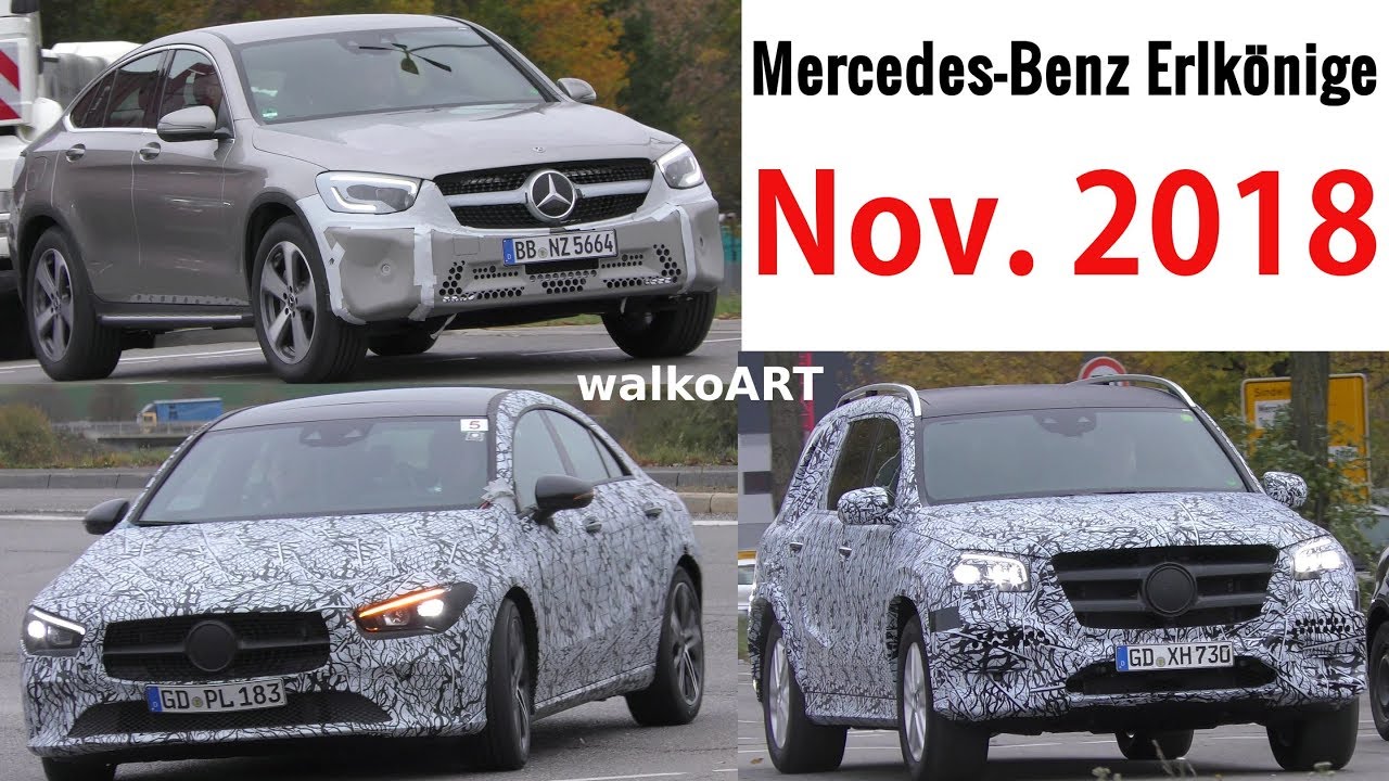 New Mercedes CLA, GLC Coupe Facelift and GLS in the Same Spy Video ...