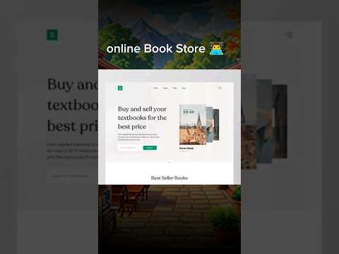 Book Online Store Landing Page #coding #webdesign