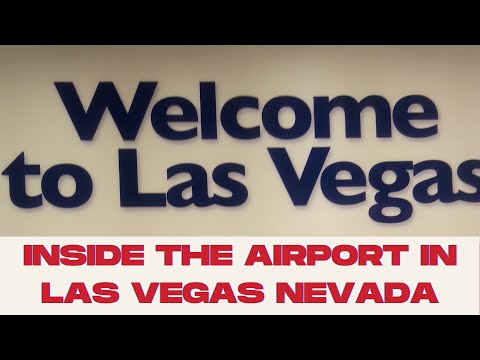 Inside the airport of McCarran International airport in Las Vegas Nevada