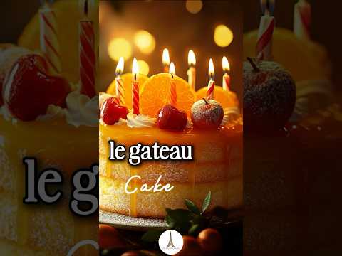 Cake 🎂 -En/Fr Visual Dictionary