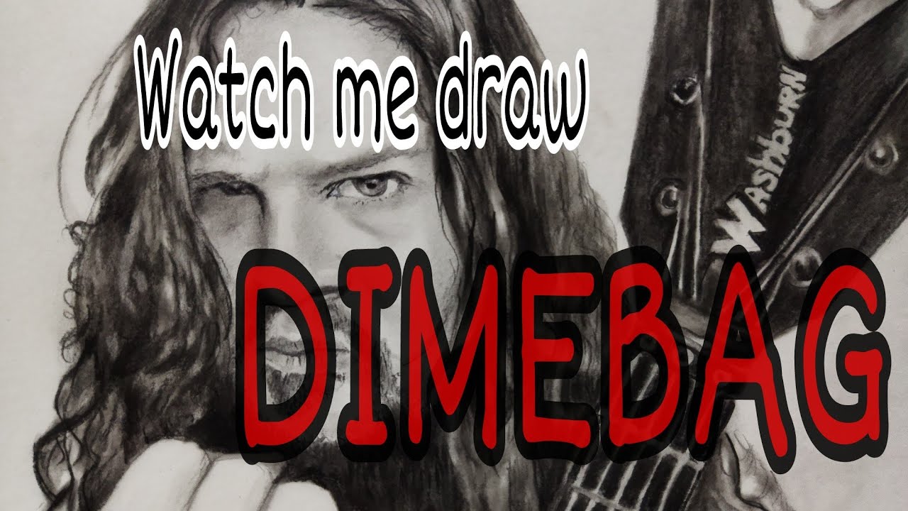 How to draw DIMEBAG of Pantera with graphite