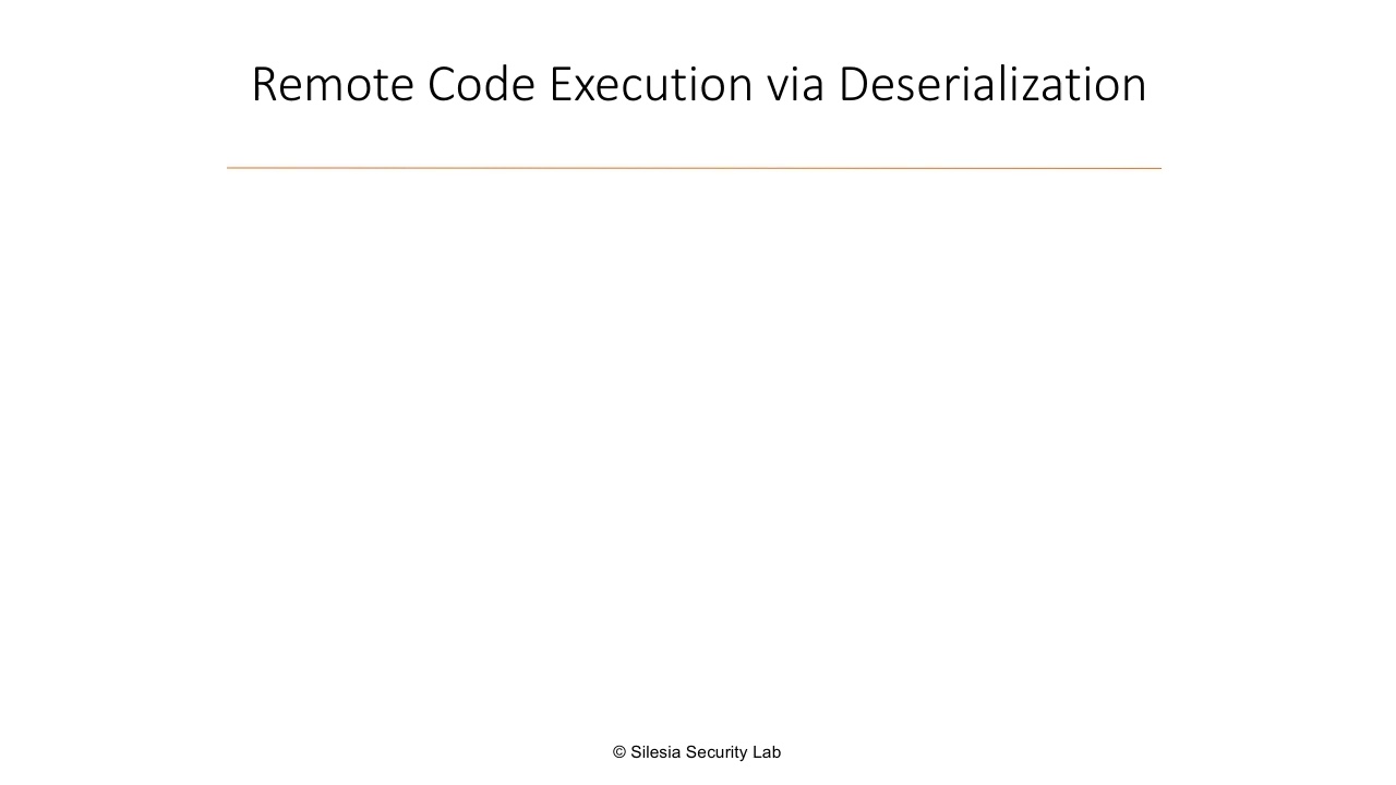 08 Remote Code Execution via Deserialization - Overview