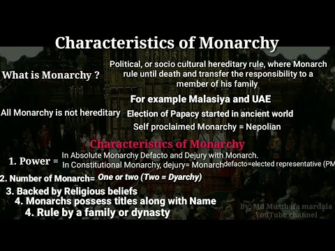 Characteristics of Monarchy / Types Government series / by Md Musthafa mardala