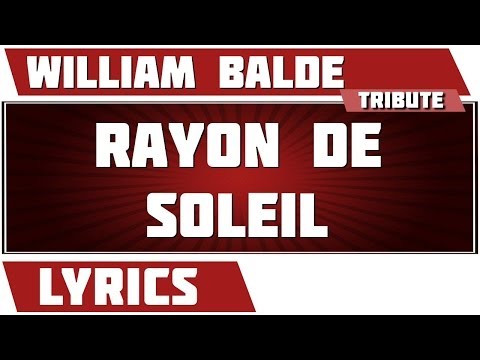 William Baldé – Rayon de soleil | Roijoyeux
