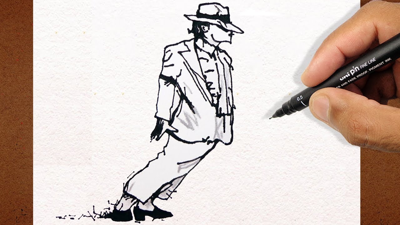 COMO Desenhar MICHAEL JACKSON ✬ Smooth Criminal ✬