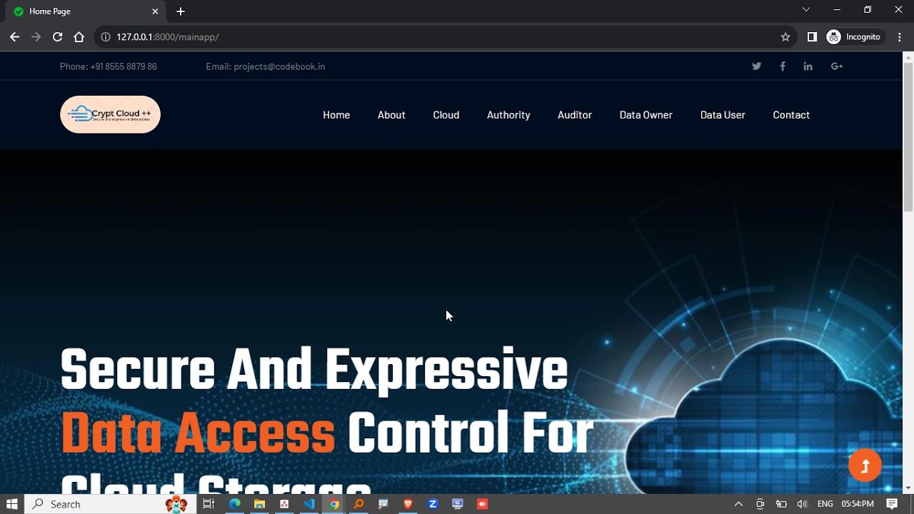 CRYPTCLOUD+ SECURE AND EXPRESSIVE DATA ACCESS CONTROL FOR CLOUD STORAGE | CB1161 | CODEBOOK.IN