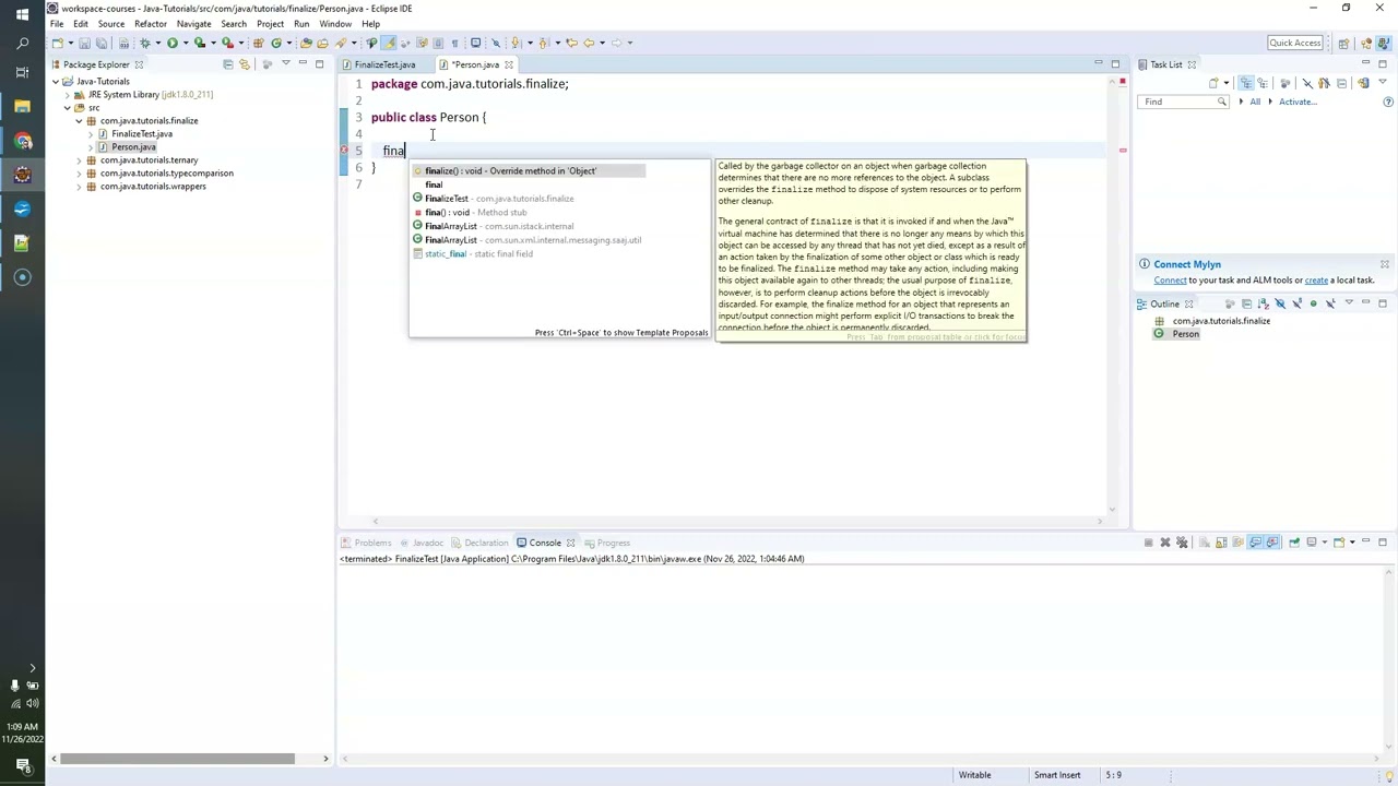 What is Finalize in Java? When does Finalize Method work?