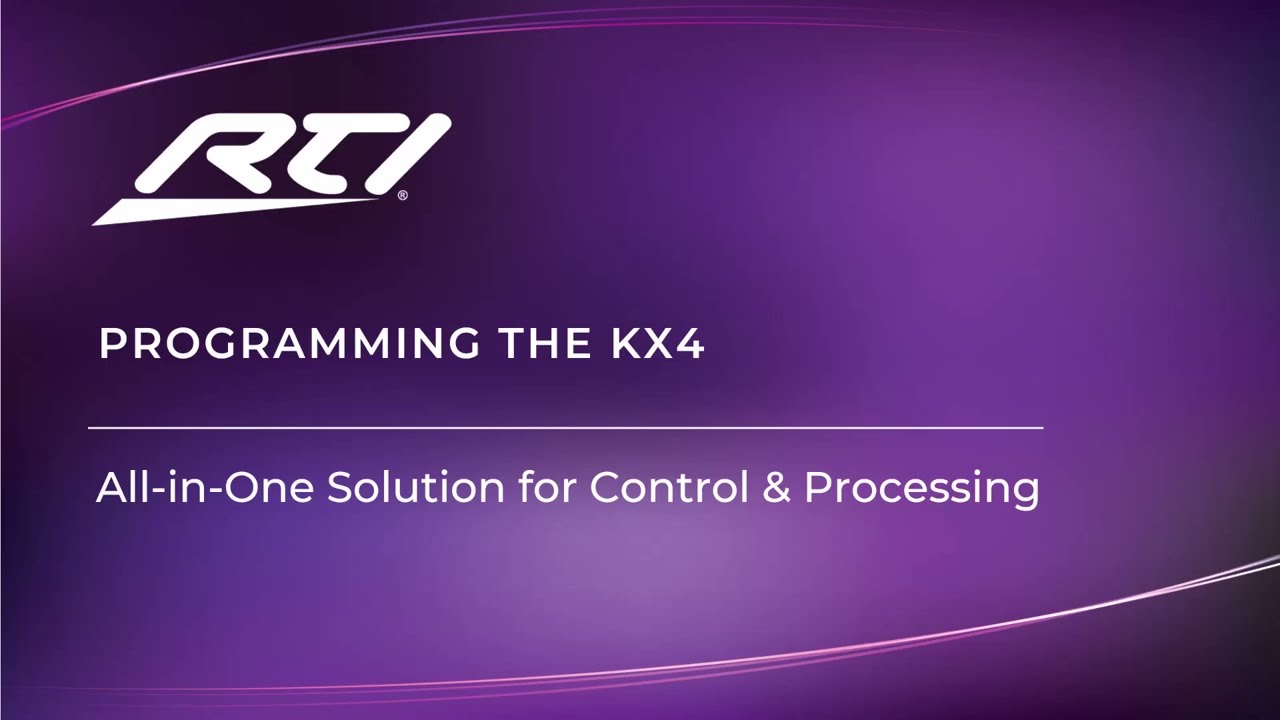 KX4 Technical Training:  Updating and Programming