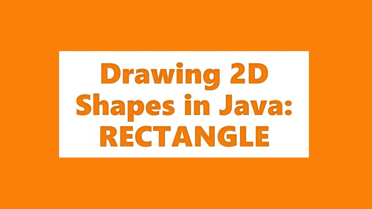 Drawing a RECTANGLE using JavaFx  |  Shapes in Java