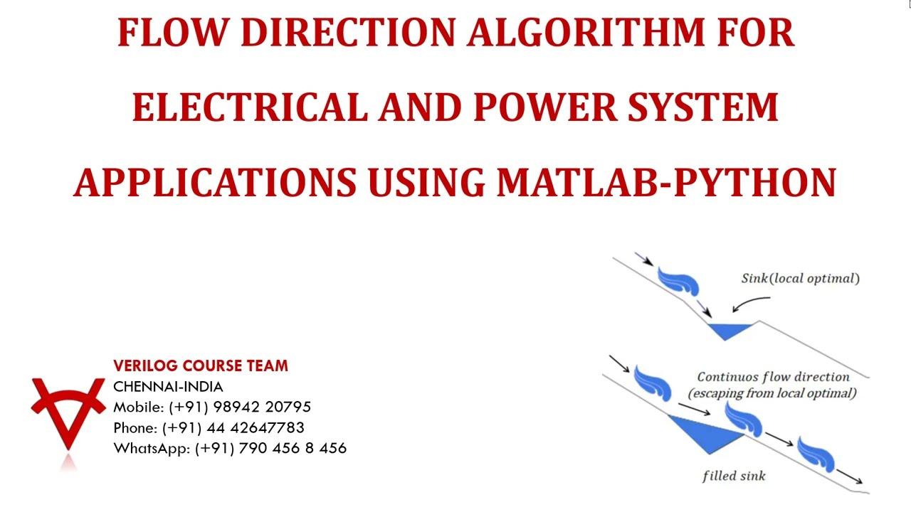 FLOW DIRECTION ALGORITHM FOR ELECTRICAL AND POWER SYSTEM APPLICATIONS USING MATLAB-PYTHON