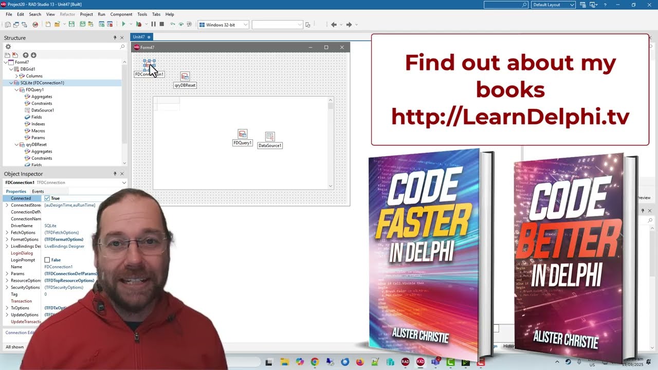 In Memory SQLite Database - Delphi 253
