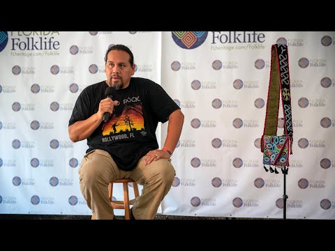2019 Florida Folk Festival - Brian Zepeda - Seminole Bandolier Bags