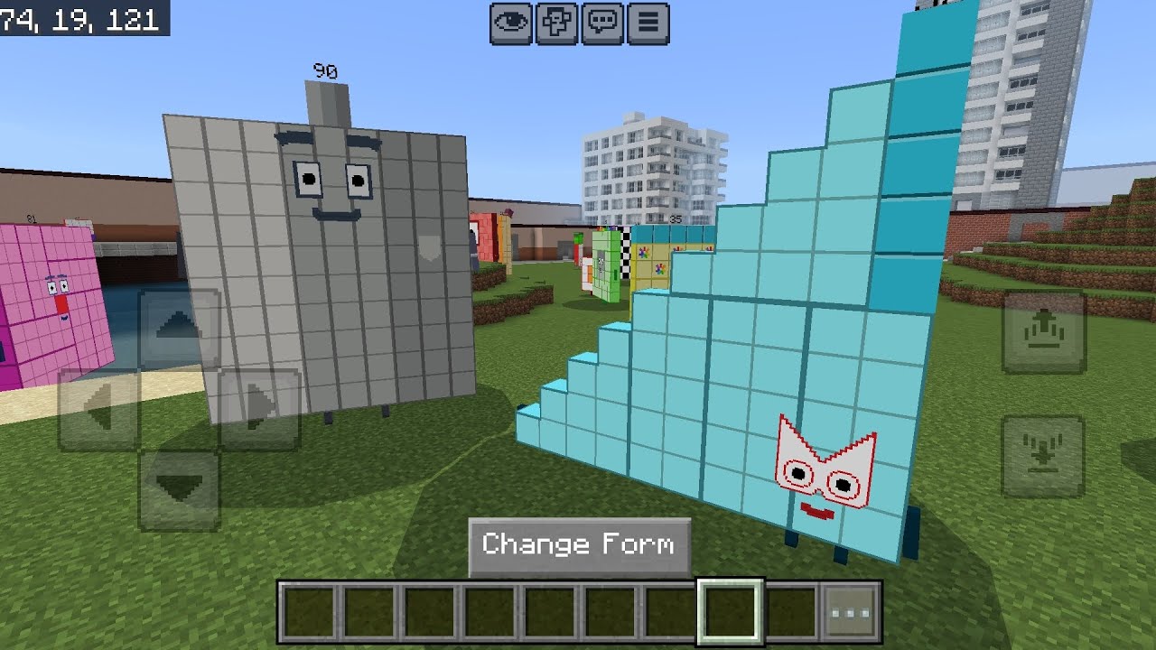 NumberBlocks Addon Mod in Minecraft PE 