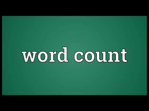 Word count Meaning