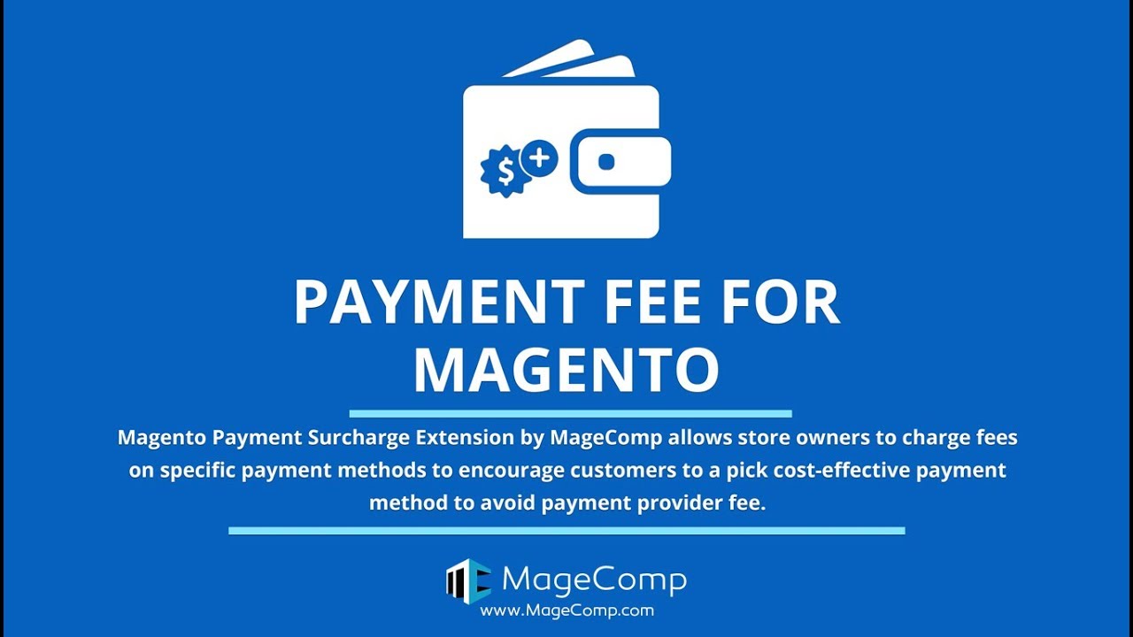 Magento Payment Fee by MageComp