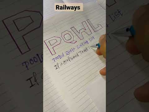 #PQWL #Pooled #Quota #Waiting #list #Tickets #Confirmed #Chance