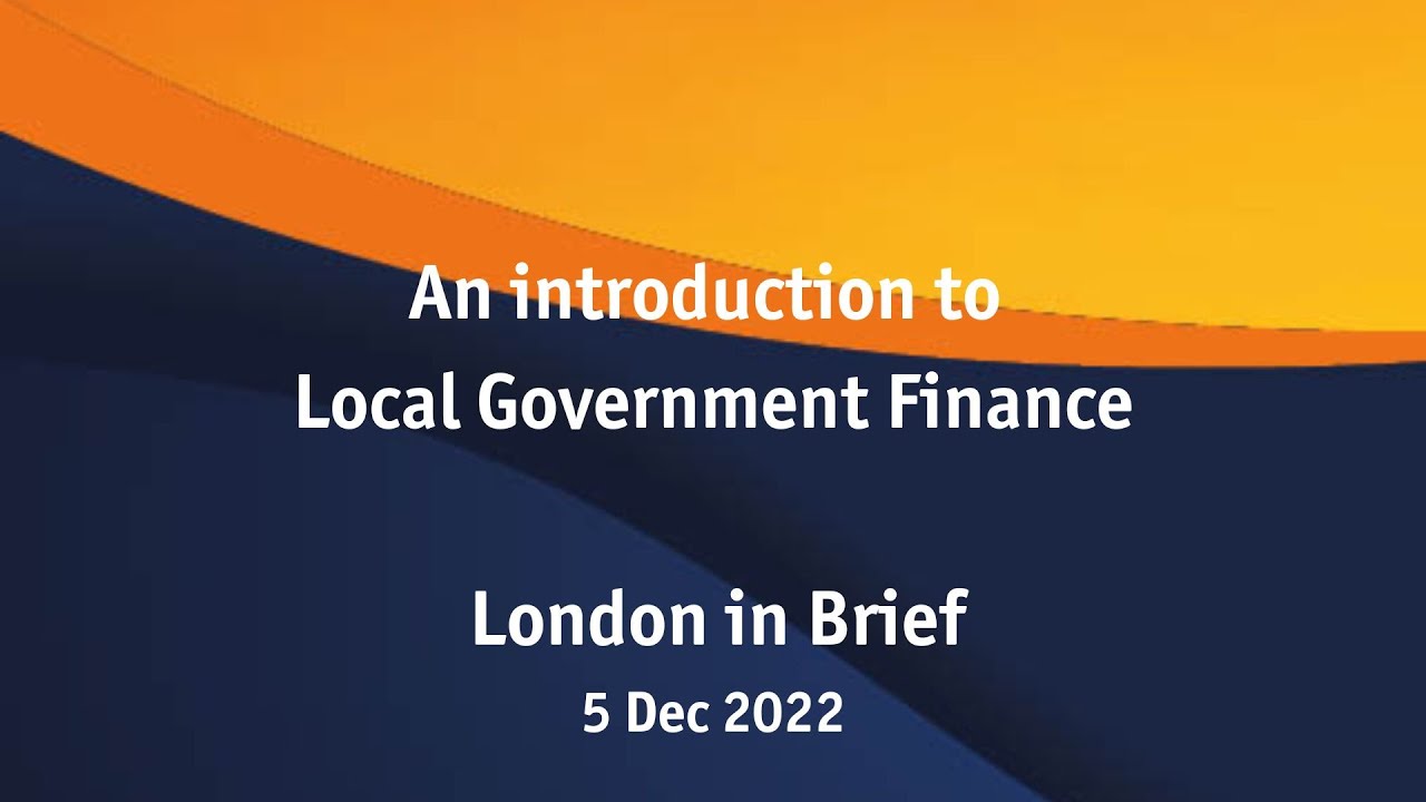 An Introduction to Local Gov Finance