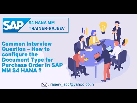 SAP MM How to Configure the Document Type in PO in SAP MM S4 HANA