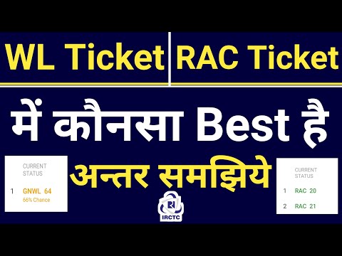Waiting List और RAC ticket में क्या अन्तर है | दोनों में से best कौनसा है | WL vs RAC Ticket details