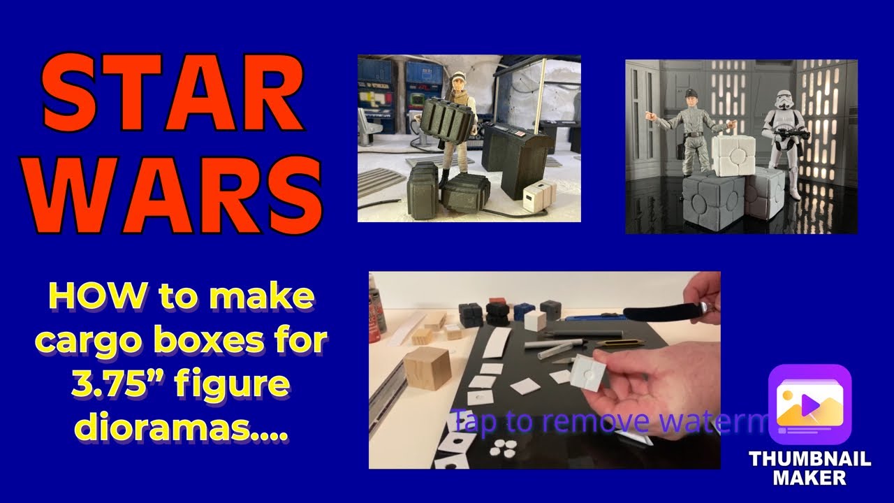 How to make custom cargo crates and boxes for STAR WARS Diorama’s......