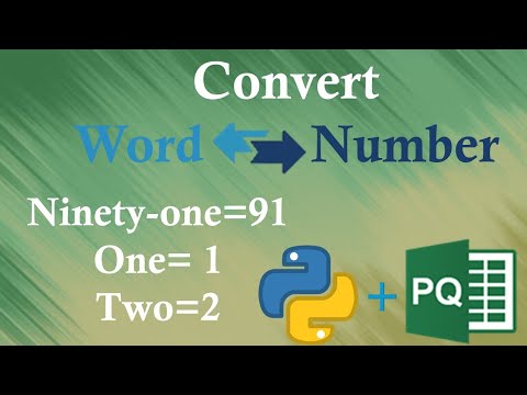 Convert Numbers to Words and Words to Numbers in Power Query Using Python