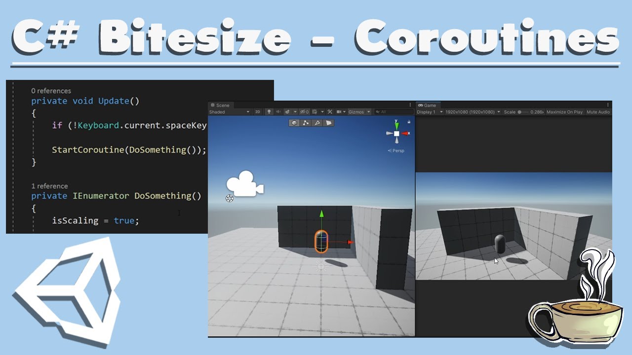Unity C# Bitesize - Coroutines - (Intermediate)