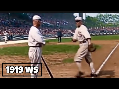 1919 World Series Footage ⭐️ [In 4K Color, Speed Adjusted, Audio Added]