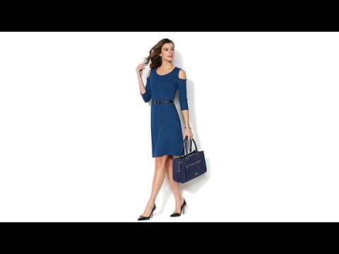IMAN Global Chic Slip Into Slim Perfect Ponte Dress