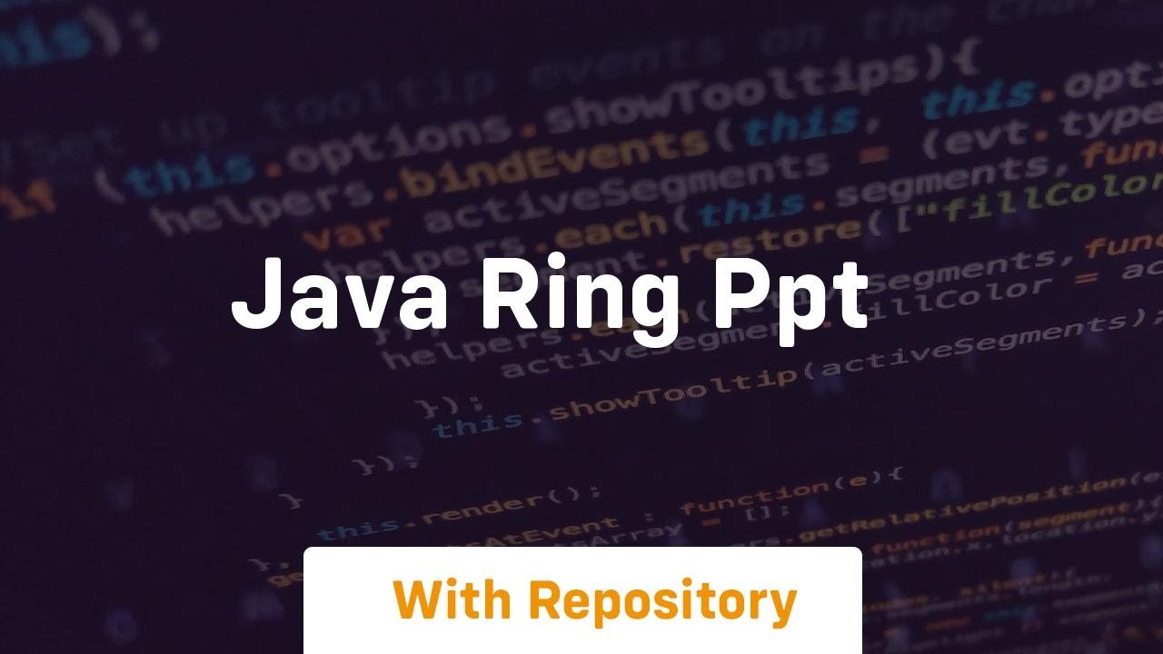 java ring ppt