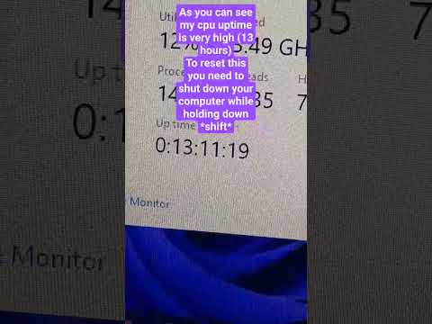 How to reset your CPU uptime