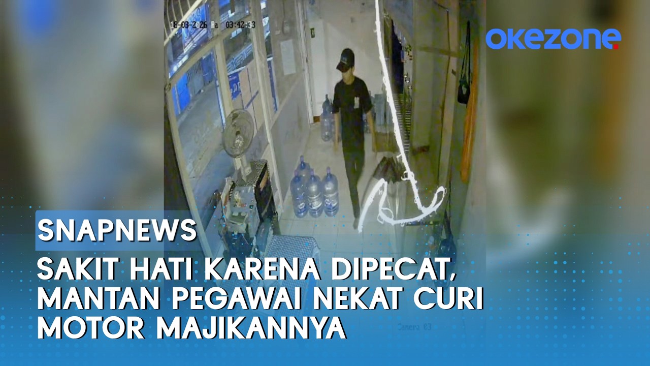 Sakit Hati Karena Dipecat, Mantan Pegawai Nekat Curi Motor Majikannya | Snapnews