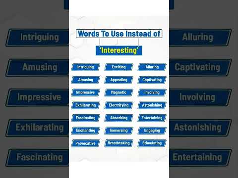 Replace #interesting with these words. Use #ieltstips for speaking or writing #English #tesol #esl