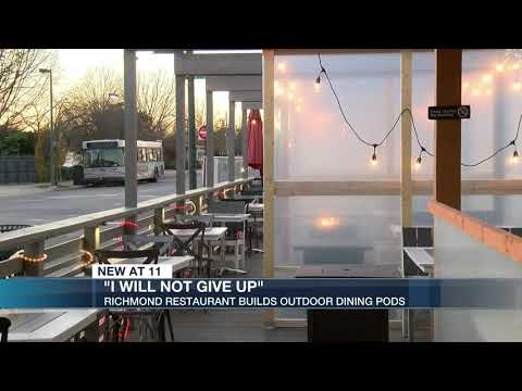 Richmond restaurant builds outdoor dining pods to survive "Covid Winter"