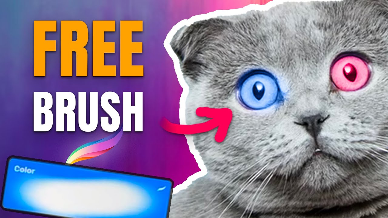 FREE Eye Color Changing Brush in Procreate
