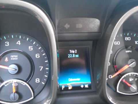 Chevy Malibu DIC, Trip and Fuel Menu