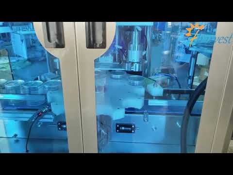 Machine automatique de capsulage de vis de couvercle en plastique à double tête,