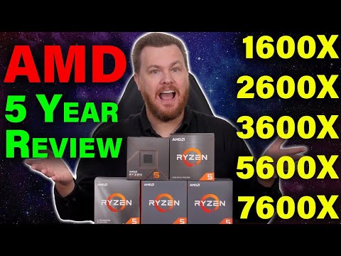 Ryzen 5 — 5 Year Review — 1600x / 2600x / 3600x / 5600 / 7600x — Benchmarks & Upgrade Advice