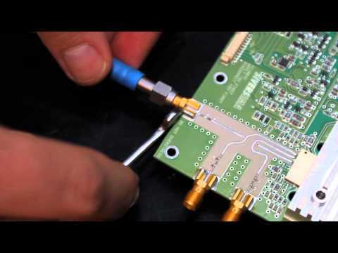 Connecting a Coax Cable to a SMA Connector on Sivers IMA Products
