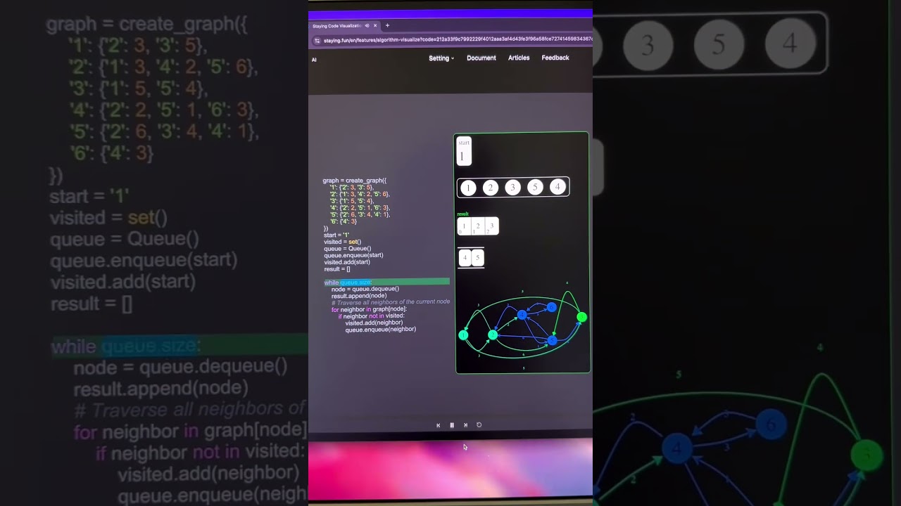 Powerful websites you should know visualize algorithms in real time #coding #development #algorithm