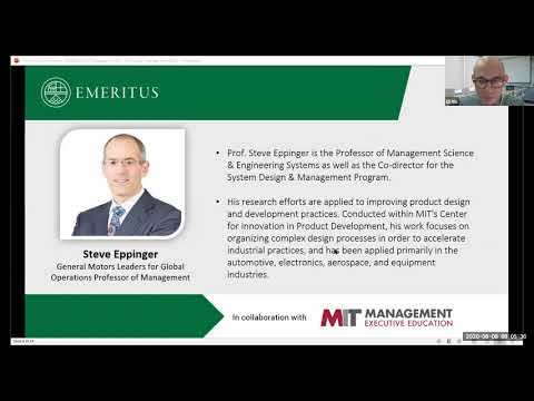 MIT's Approach to Design Thinking: Recording of Live Webinar