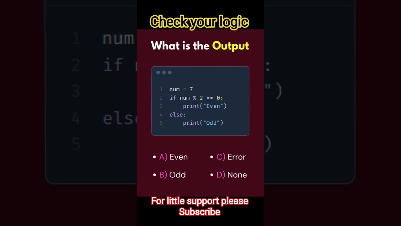 Python quiz time. #coding #programming #python #education #quiz #trending #shorts
