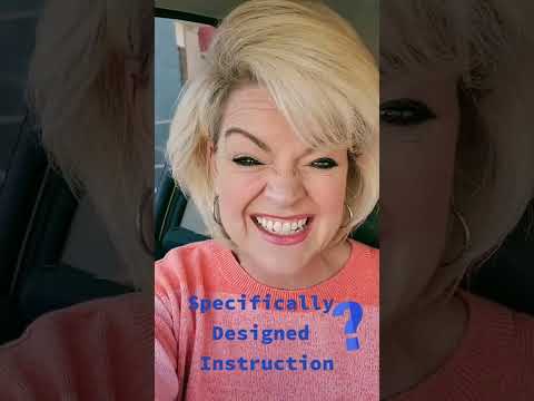 SDI is a crucial part of an IEP