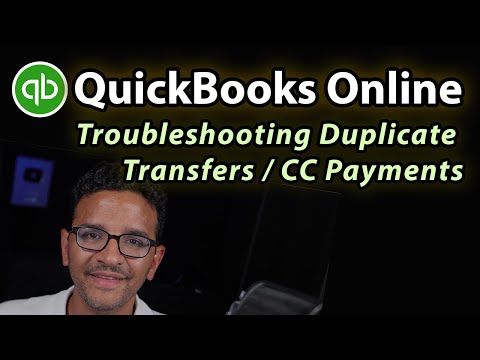 QuickBooks Online: troubleshooting duplicate transfers or credit card payments when reconciling