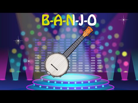 BANJO Song ( Bingo 's Tune) Nursery Rhyme with Lyrics - Cartoon Animated Rhymes & Songs for Children
