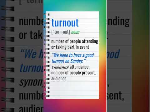 TURNOUT (C1 Advanced) Learn English Vocabulary
