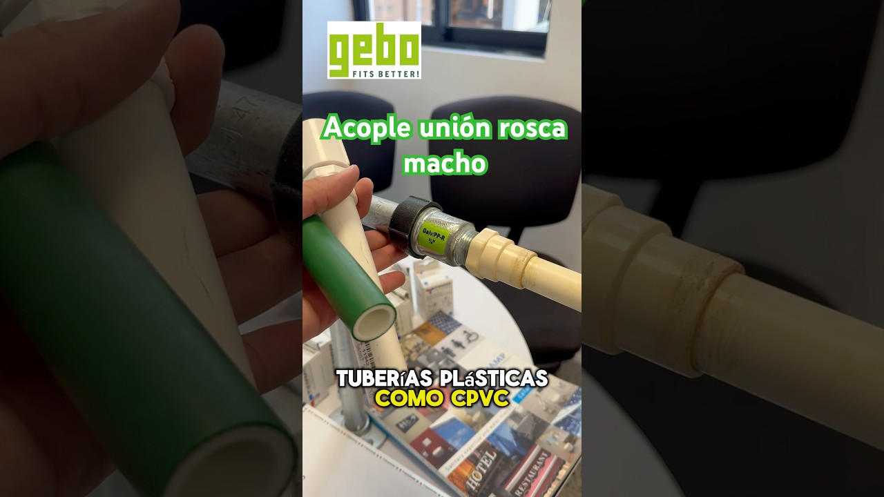 Cómo conectar una tubería de acero galvanizado sin generar una rosca #plomero #gebo