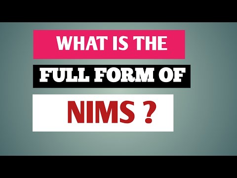 NIMS FULL FORM PART 1418// WHAT IS THE FULL FORM OF NIMS?// FULL FORM OF NIMS//