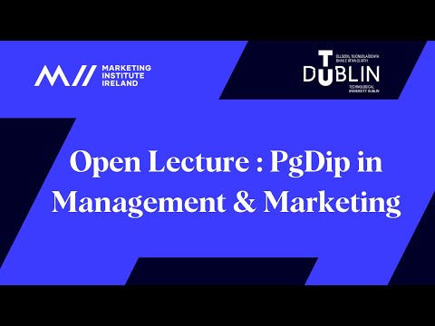 Open Lecture : Postgraduate Diploma in Management & Marketing